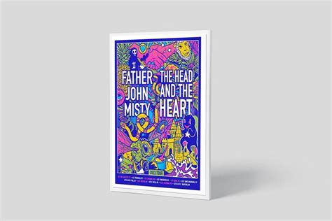 The Head And The Heart And Father John Mistyy 2023 Tour Poster Sold By