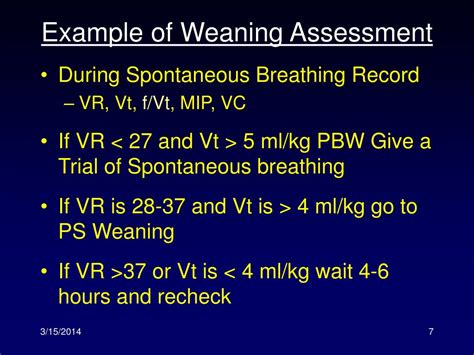 Ppt Readiness For Weaning From The Ventilator Powerpoint Presentation Id 495456