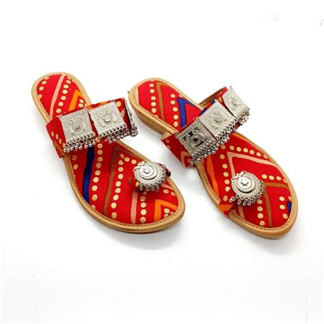Red Kolhapuri Chappal Women Indifeels Australia