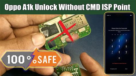 Oppo A1k Cph1923 Unlock Without Cmd Isp Pinout Jumper Youtube