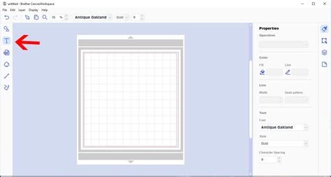 text features in canvas workspace design bundles