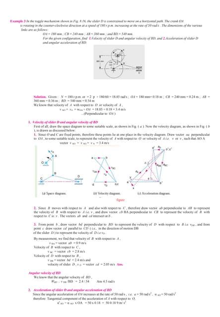 Theory Of Machines Solution Of Exercise Pdf