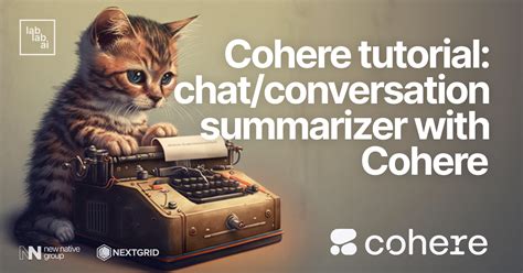 cohere tutorial chat conversation summarizer with cohere tutorial
