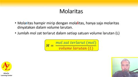 1b Konsentrasi Molalitas Dan Molaritas Youtube