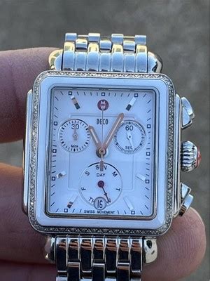 Michele Deco White Ceramic 108 Diamond Chronograph Watch Mw06p01l1001