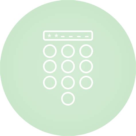 Passcode Lock Vector Icon 16352459 Vector Art At Vecteezy