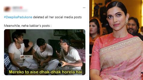 Deepika Padukone Deletes All Her Posts From Instagram And Twitter Shocked Fans Get Into Meme Mode