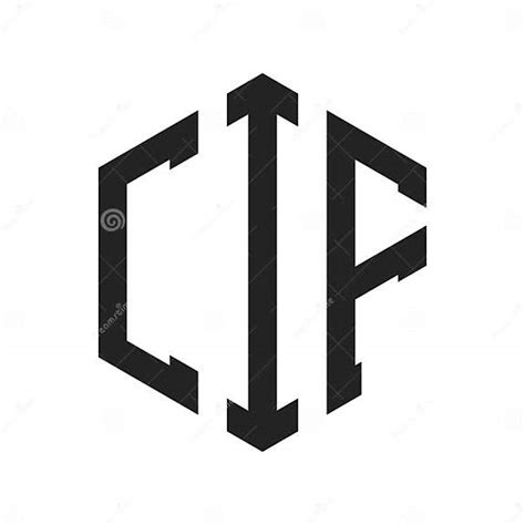 Cif Logo Design Initial Letter Cif Monogram Logo Using Hexagon Shape