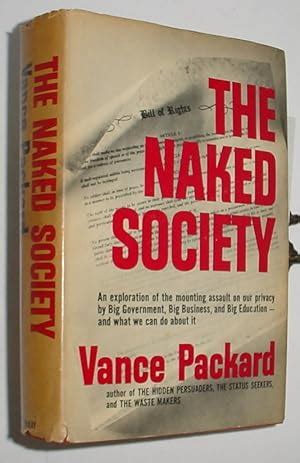 The Naked Society By Vance Packard Good Hardcover 1964 1st Edition