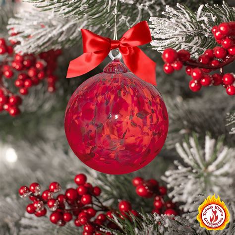 Ornament Christmas Red Handmade Blown Glass Sun Catcher Witches