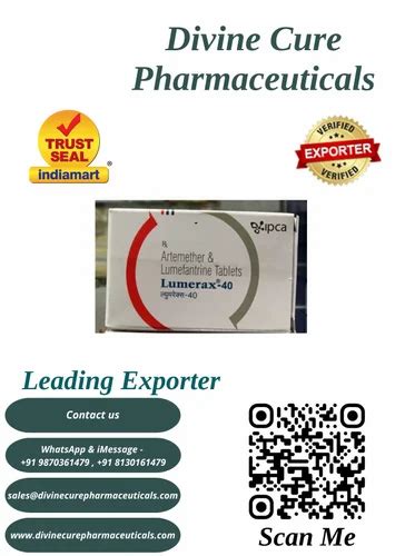 40mg Lumerax Tab At ₹ 103box Artemether In Ghaziabad Id 2855873465773