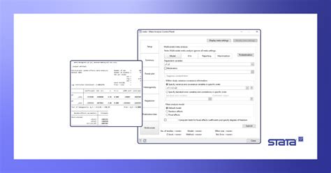 Multivariate Meta Analysis New In Stata 17