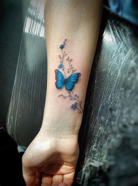 Blue Butterfly Wrist Tattoos Butterfly Tattoo Meaning The Total