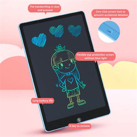Lousa Digital Lcd 12 Polegadas Tablet Infantil Para Escrever E Desenhar Tela Menino Menina