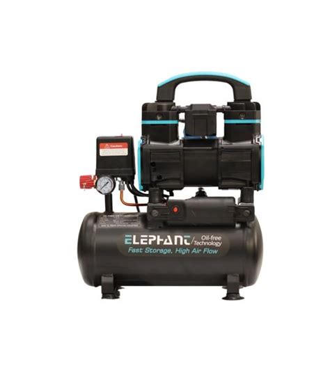 Elephant Ac08dc 8 Litre Oil Free Air Compressor 12 Hp Noiseless