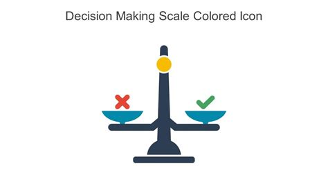 Decision Making Scale Colored Icon In Powerpoint Pptx Png And Editable