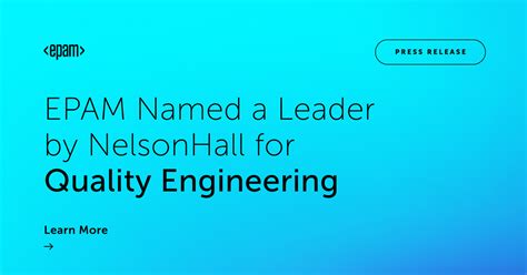 Epam Named A ‘leader In Overall Quality Engineering Services By