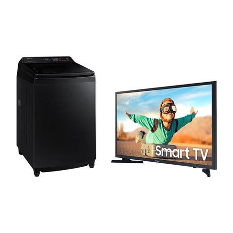 Lavadora Smart Digital 17kg Black 127v Tv Smart 32 Combo Carrefour