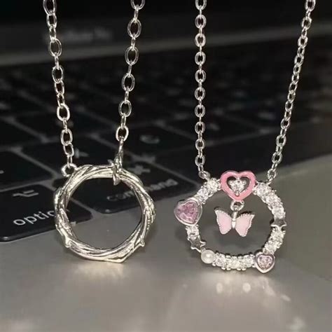 Thistles Moebius Ring Pendant Necklace For Lover