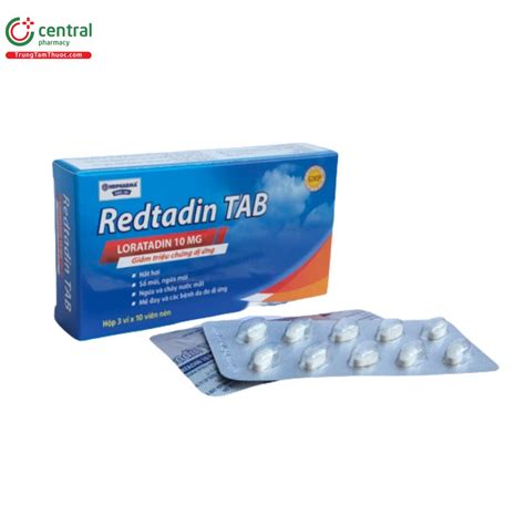 Thuốc Redtadin Tab 10mg Điều Trị Viêm Mũi Và Viêm Kết Mạc Dị ứng