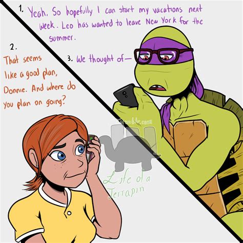 Pregnant Tmnt Donnie And April I Did A Count On How Many Times