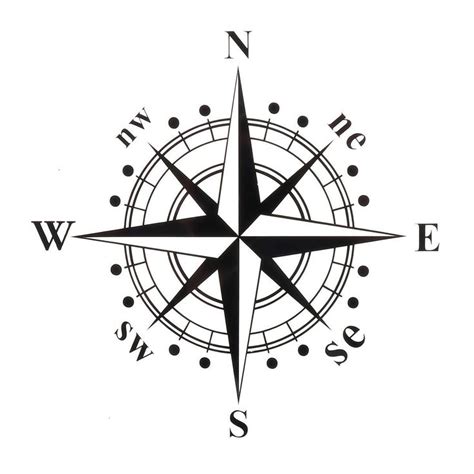 Car Compass Sticker 1530cm Optional Pvc Sticker Car Stickers Car