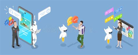 3d Isometric Flat Vector Illustration Of Prompt Engineering Stock