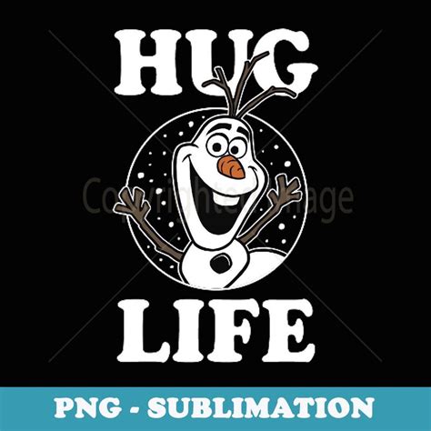 Disney Frozen Olaf Hug Life Portrait Png Sublimation Digit Inspire