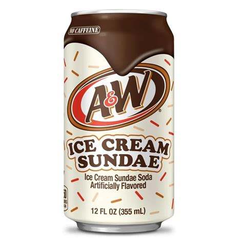 Aandw Root Beer Ice Cream Sundae Soda Vanille And Crème Glacée Pops