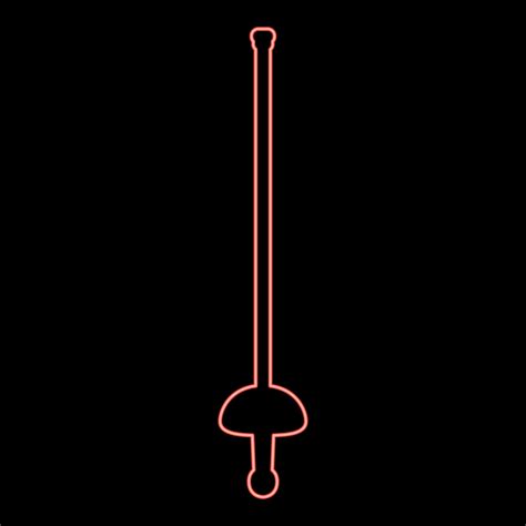 Neon Rapier Epee Saber Fencing Sword Old Cold Weaponry Melee Weapon For