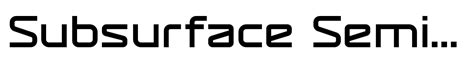 Subsurface Semi Bold Fuente Webfont And Desktop Myfonts