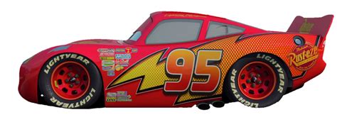 Lightning Mcqueen Original Side View Render By Ilikeshrek2022 On