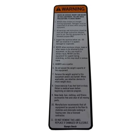 Warning Decal Full Circle Padding
