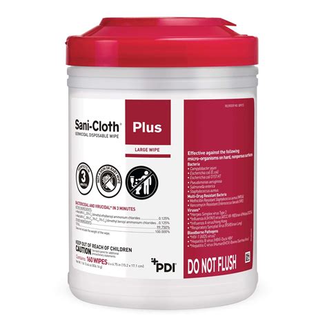 Sani Cloth Plus Germicidal Disposable Wipes Pdi