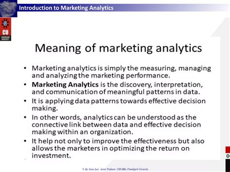 Introduction To Marketing Analyticspptx