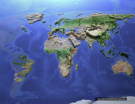 Earth Map 3d 3d Map Of The Earth Printable Pdf