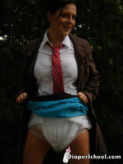 Candie Wearing A Terry Nappy At School Tumbex