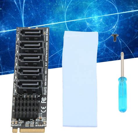 Tominihouse M 2 Ngff B Key Sata To Sata 5 Port Expansion Card 6gbps For Windows Shopee Philippines