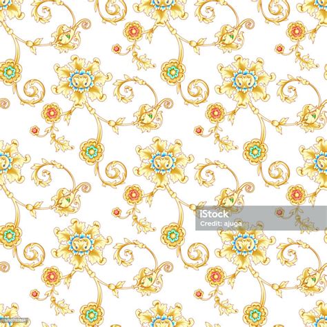 Vintage Pattern Classic Golden Swirls Stock Illustration Download