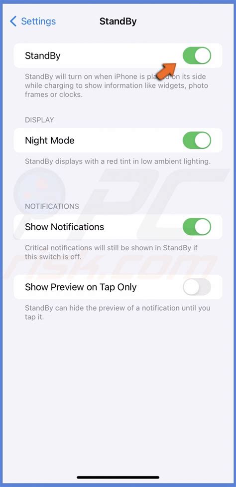 Tips To Fix StandBy Mode Not Working In IOS