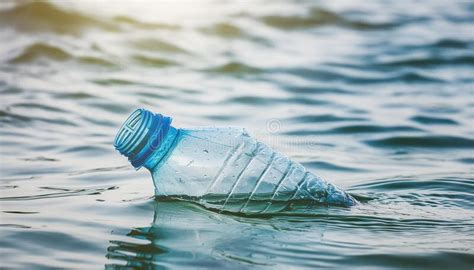 Plastic Bottle In Ocean Sea Water Pollution Ecology Impact From