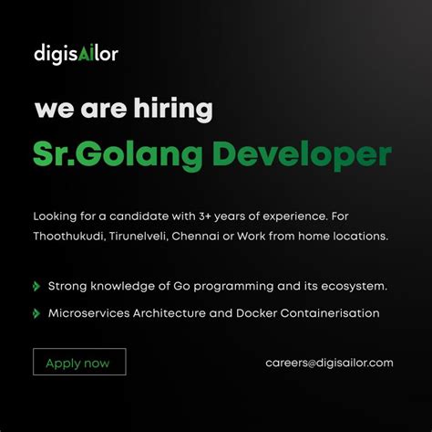 ilaiya raja on linkedin digisailor hiring golang golangdeveloper