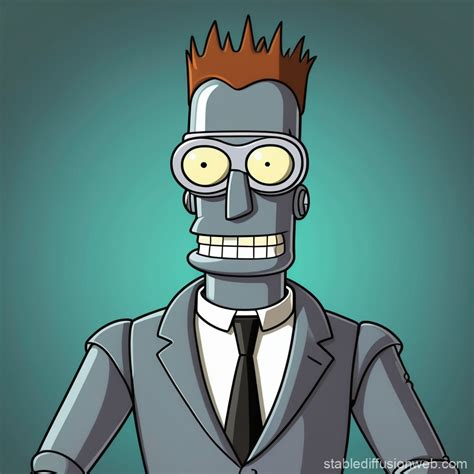 Futurama Bender As Future President Stable Diffusion Online