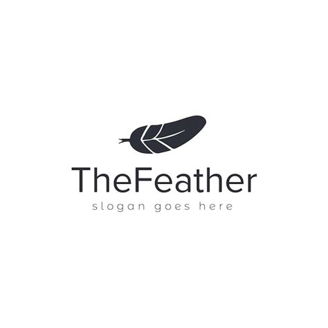 Premium Vector Feather Vector Logo Design