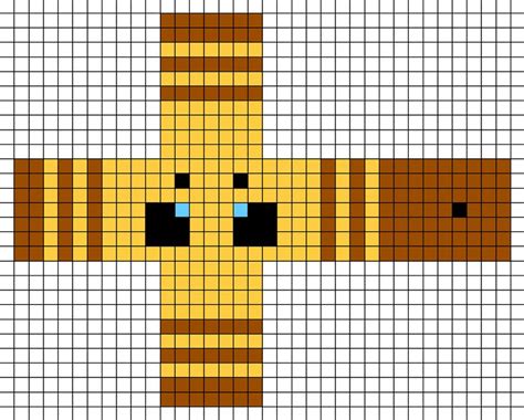 Tiny Minecraft Bee Click To Get Crochet Pattern In 2025 Pixel Art
