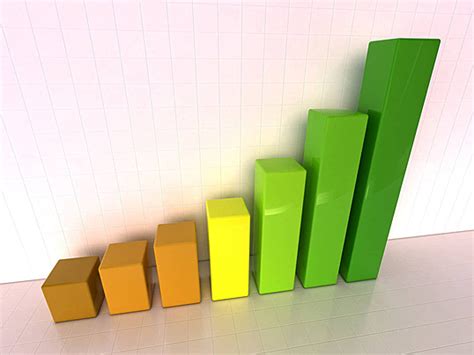 Incremental Bar Chart With Bright Background Photo And Picture For Free