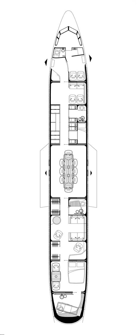 Private Jet Interior Floor Plan