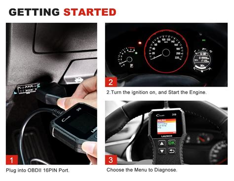 Launch X431 Creader 319 Cr319 Full Obd2 Scanner Obd Eobd Auto Code