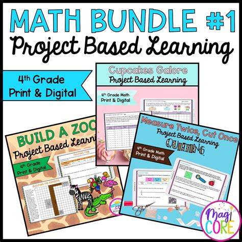 4th Grade Math Project Based Learning Bundle 1 Magicore