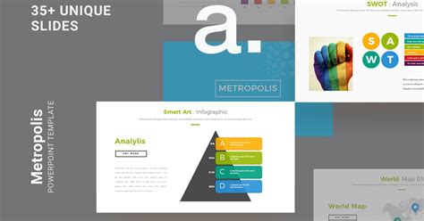 Metropolis Powerpoint Template Incl Portfolio And Presentation Envato